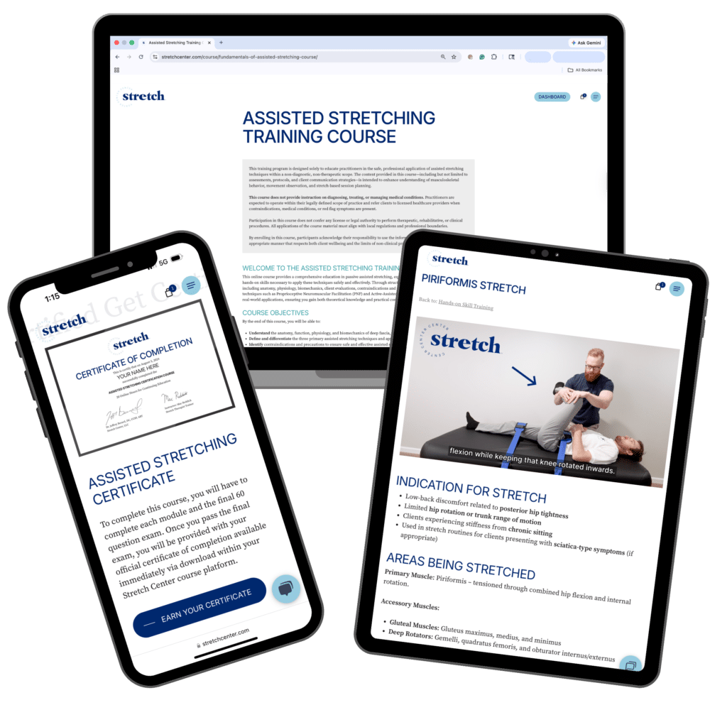 Stretch Center Assisted Stretching Certification - Get Certified