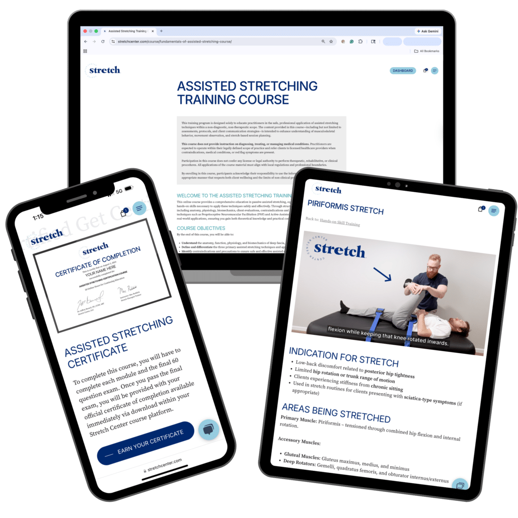 Stretch Center Assisted Stretching Certification - Get Certified